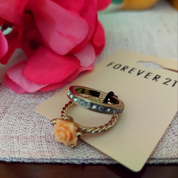 Forever 21 | Jewelry | Forever 2 Ring Set Nwt Size 7 | Poshmark